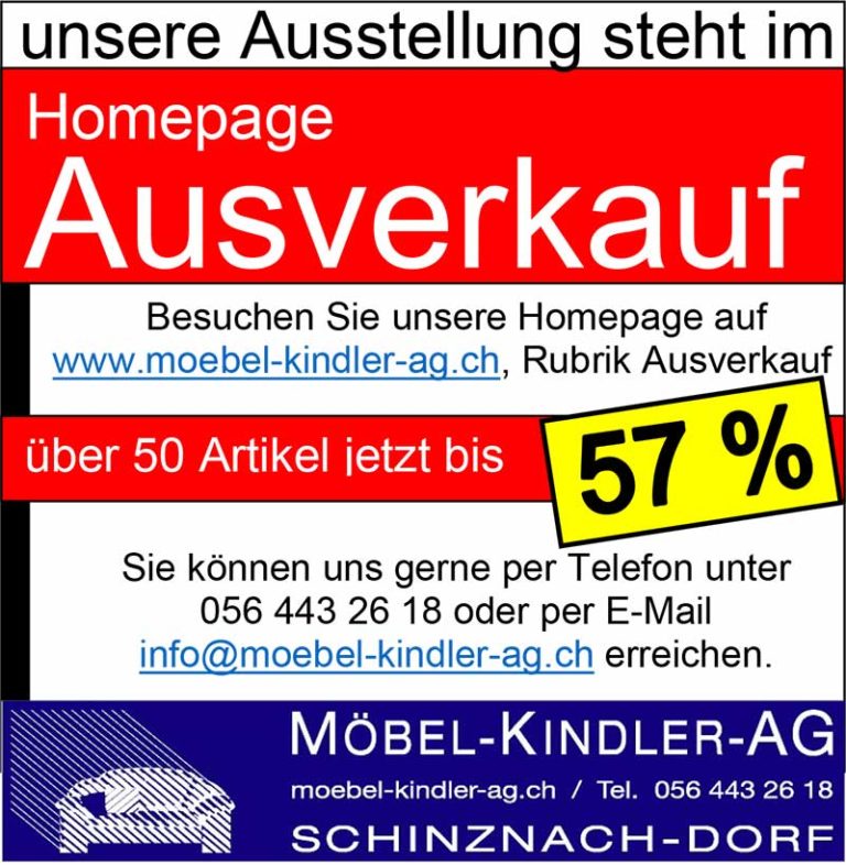 inserat_ausverkauf_25032020 - Möbel-Kindler-AG